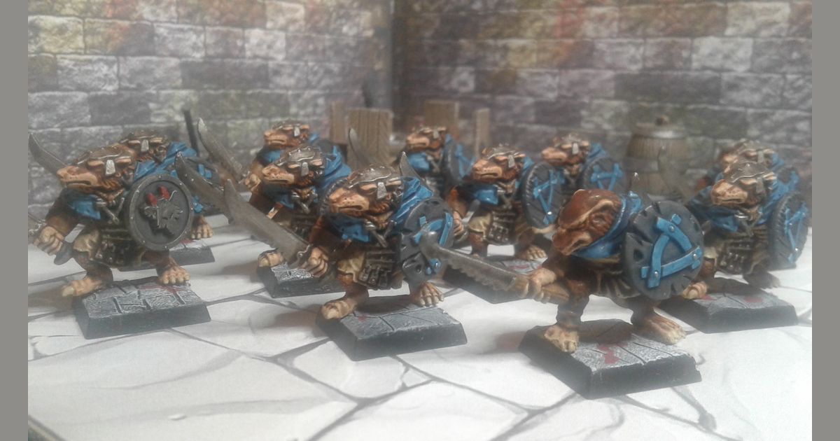Warhammer Quest: Skaven Clanrats | Painting by numbers | RPGGeek