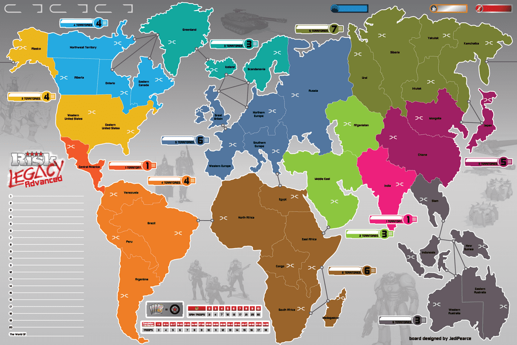 Risk Legacy Map Variant | Risk Legacy
