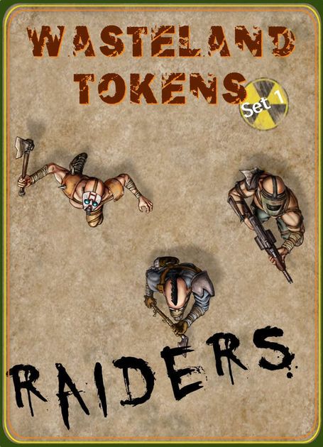 Wasteland Tokens Set 01: Raiders | RPG Item | RPGGeek