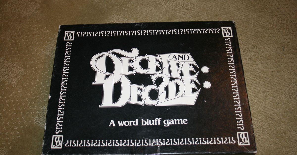 Deceive and Decide | Board Game | BoardGameGeek