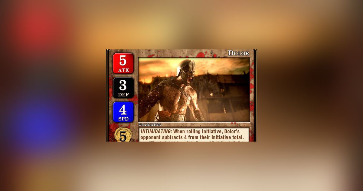 Spartacus: Dolor Promo Card | Board Game | BoardGameGeek