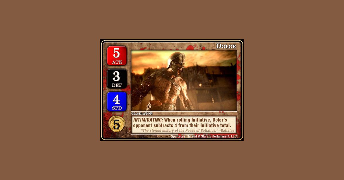 Spartacus: Dolor Promo Card | Board Game | BoardGameGeek