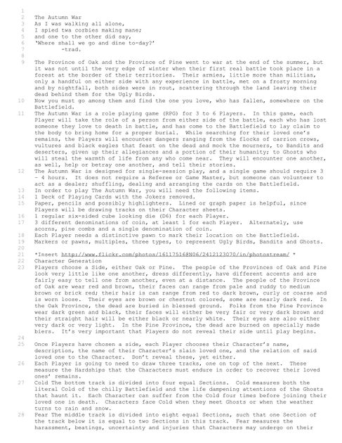 The Autumn War | RPG Item | RPGGeek