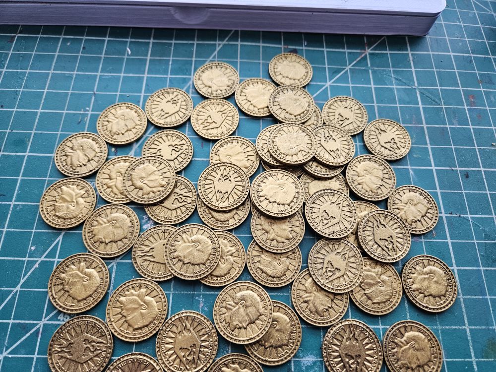 3d Printed Septims | The Elder Scrolls V: Skyrim – The Adventure Game