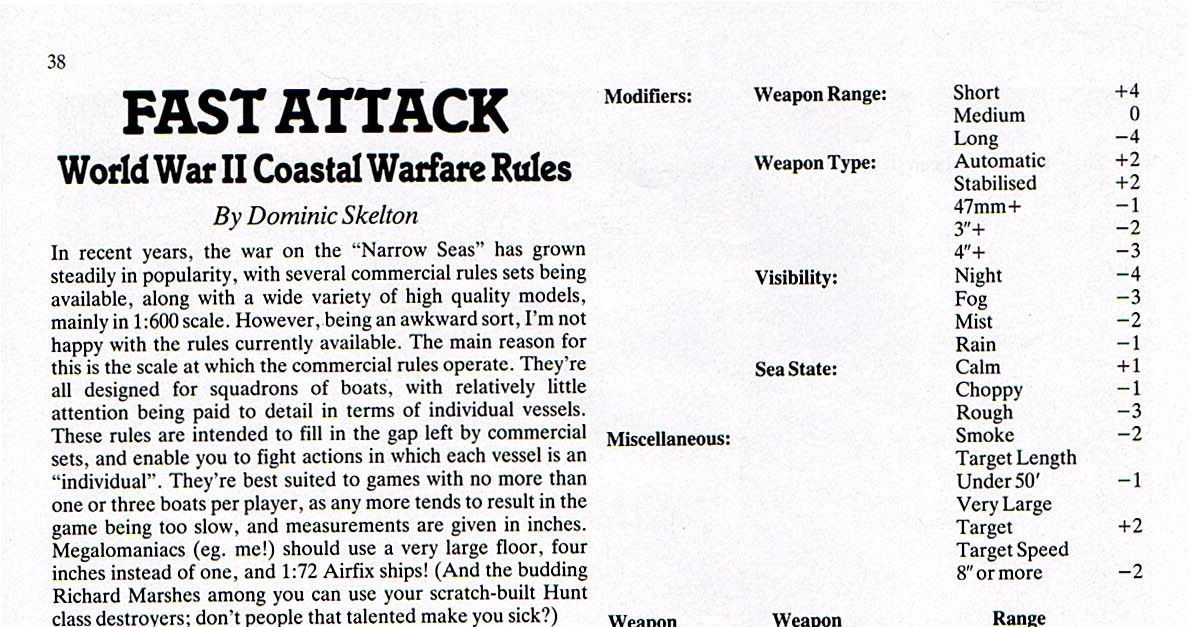 Fast Attack: World War II Coastal Warfare Rules | Board Game ...
