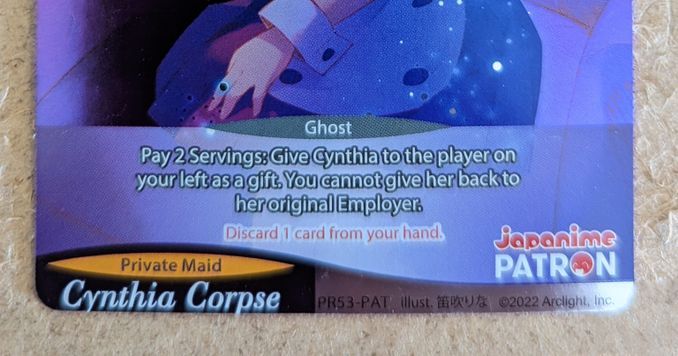 Tanto Cuore: Cynthia Corpse Alternate Art Promo Card | Board Game ...
