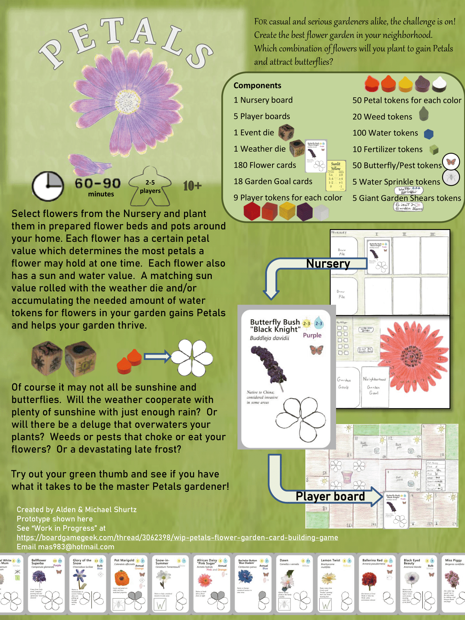 [WIP] Petals — a flower garden card building game