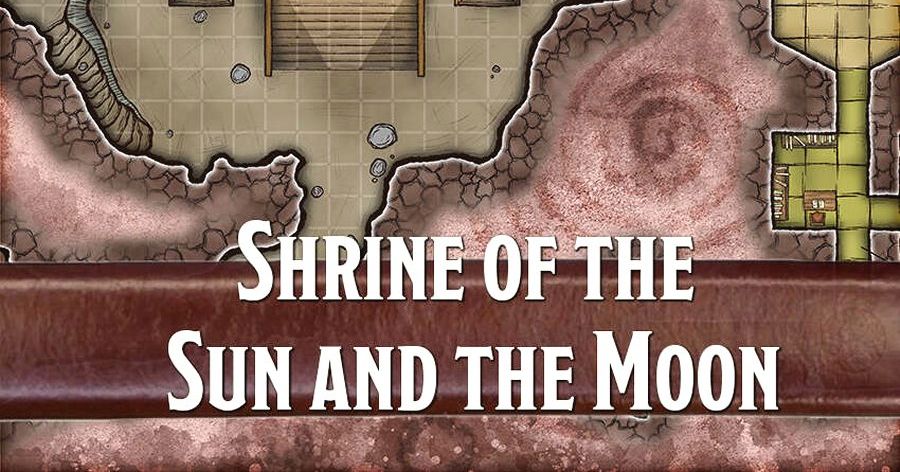 Shrine of the Sun and the Moon Stock Battlemap | RPG Item | RPGGeek