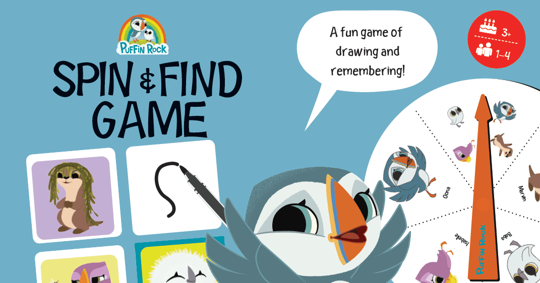 Puffin Rock: Spin & Find | Board Game | BoardGameGeek