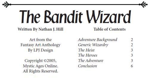 The Bandit Wizard | RPG Item | RPGGeek