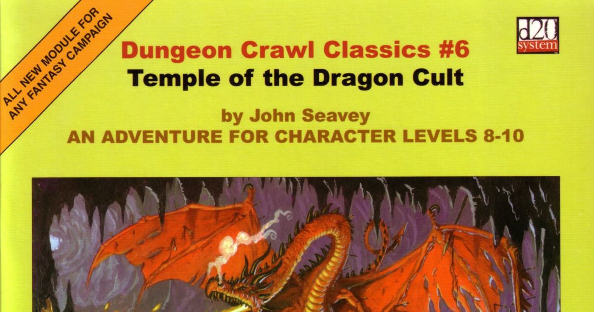 DCC #006: Temple of the Dragon Cult | RPG Item | RPGGeek