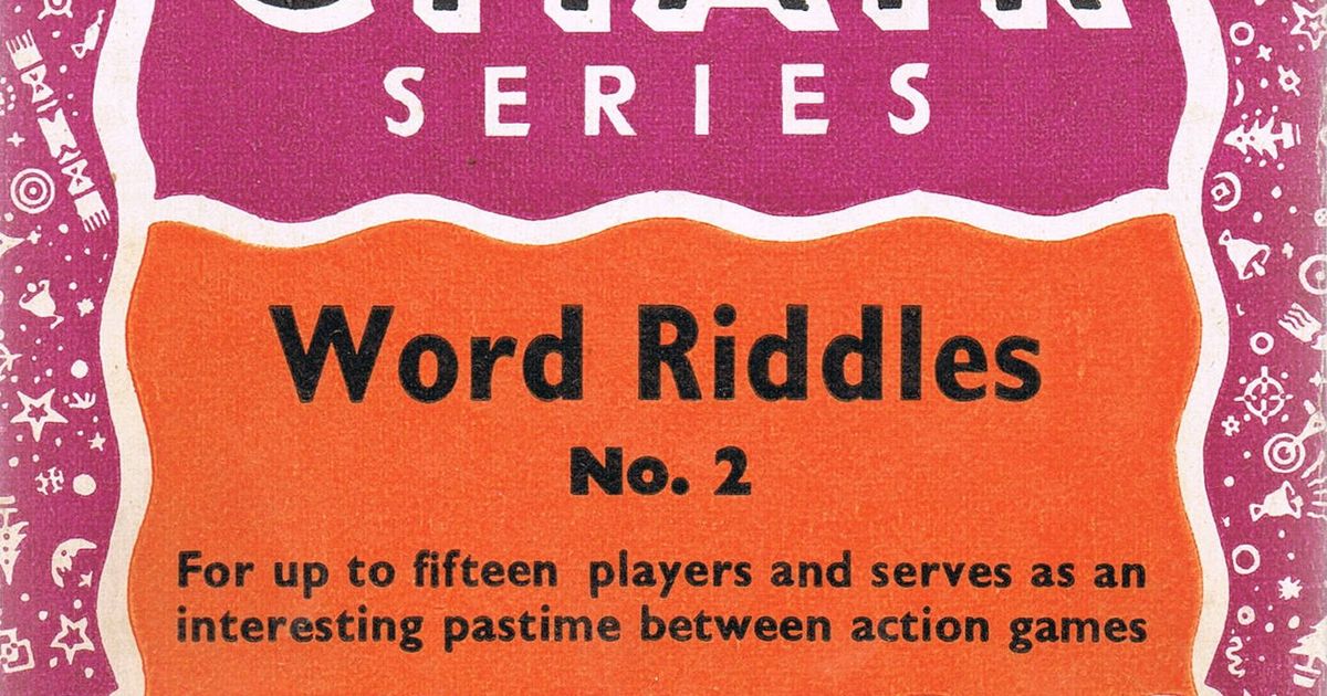 Word Riddles | Board Game | BoardGameGeek