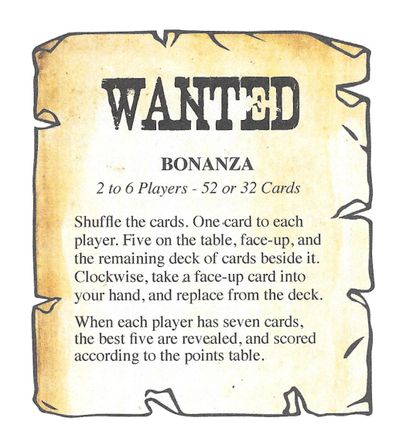 Bonanza | Board Game | BoardGameGeek