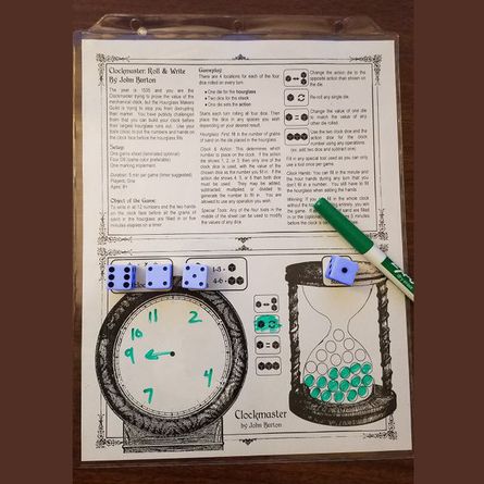 Print and Play: Clockmaster | Juegos Roll & Write | BoardGameGeek