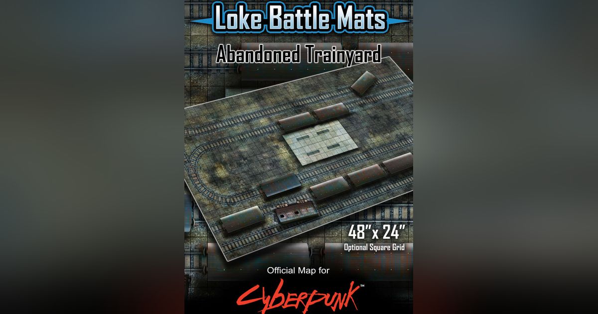 Cyberpunk RED Battle Map: Abandoned Trainyard | RPG Item | RPGGeek