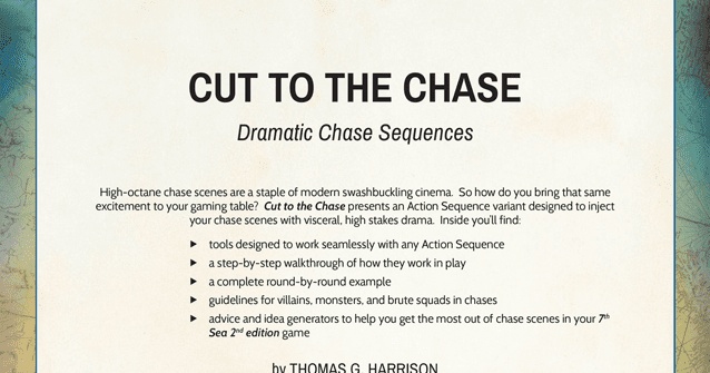 Cut To The Chase Dramatic Chase Sequences Rpg Item Rpggeek