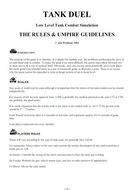 Tank Duel | Board Game | BoardGameGeek