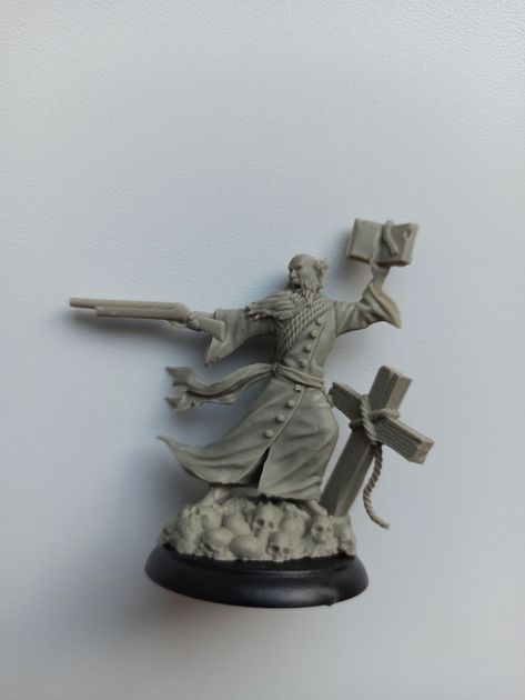 Shadows of Brimstone: Resin Veteran Preacher | Board Game Accessory ...