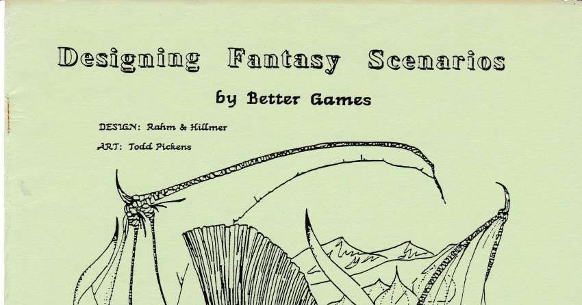 Designing Fantasy Scenarios | RPG Item | RPGGeek