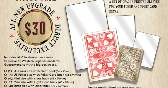 Western Legends: Sleeve Pack | Board Game Accessory | BoardGameGeek