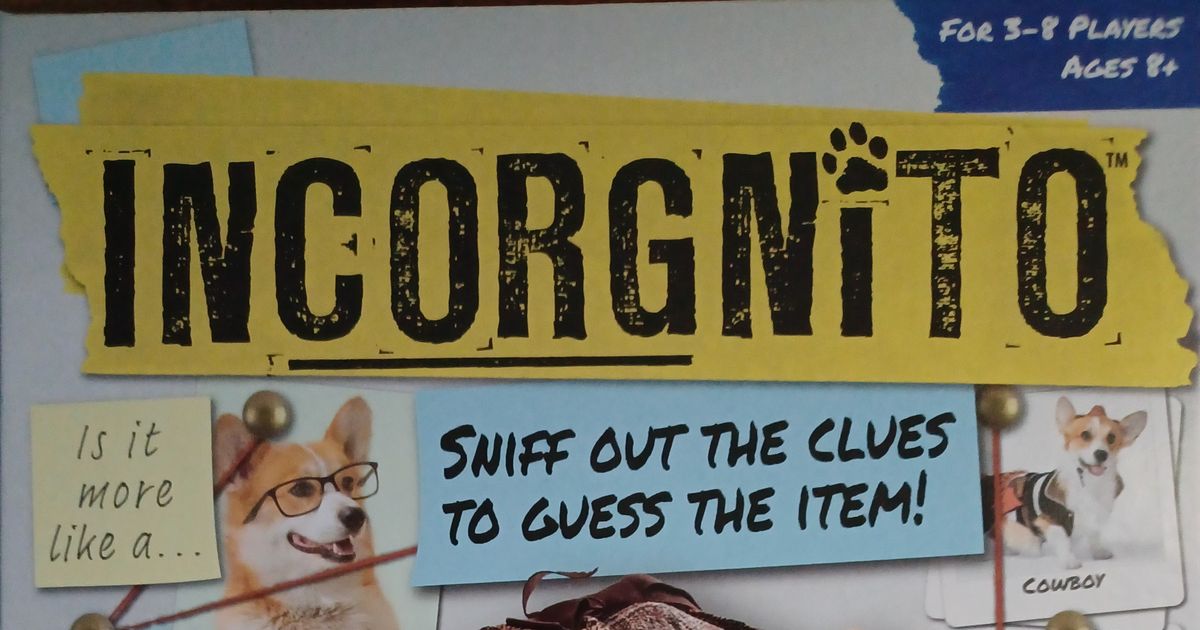 Incorgnito | Board Game | BoardGameGeek