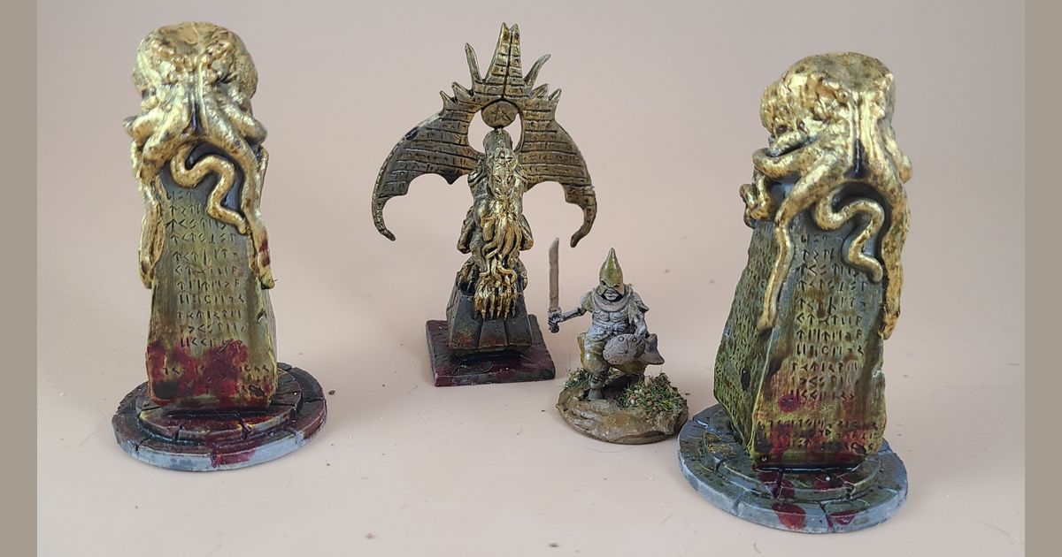Reaper: Cthulhu Statues. | Plaztiik WarKriimes | RPGGeek