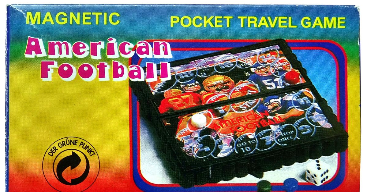 Magnetic American Football Pocket Travel Game | Board Game | BoardGameGeek