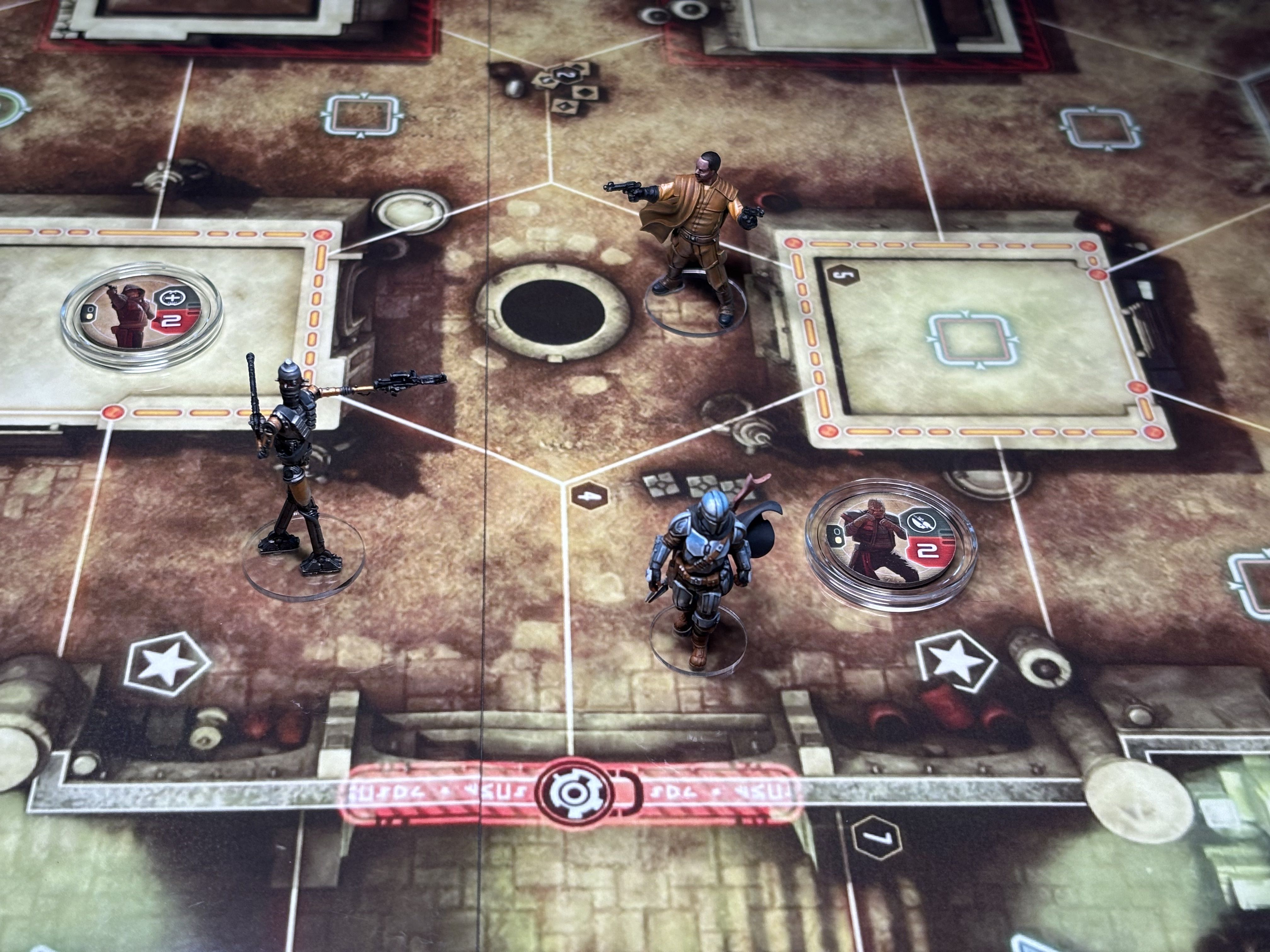 Miniatures on an Enlarged Battle Map? Yes! | The Mandalorian: Adventures