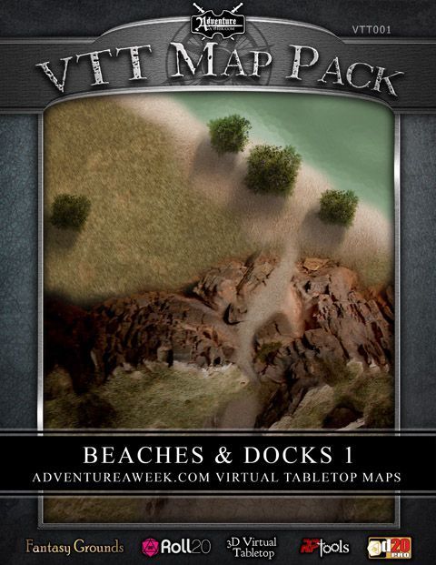 VTT Map Pack: Beaches & Docks 1 | RPG Item | RPGGeek