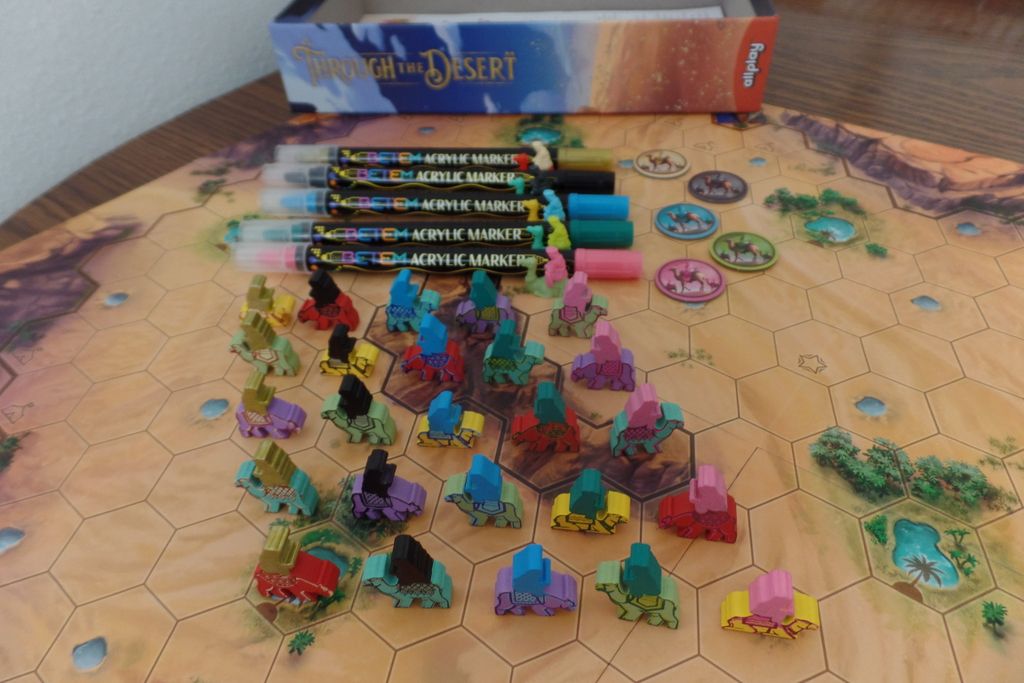 Deluxe meeples upgrade | Through the Desert