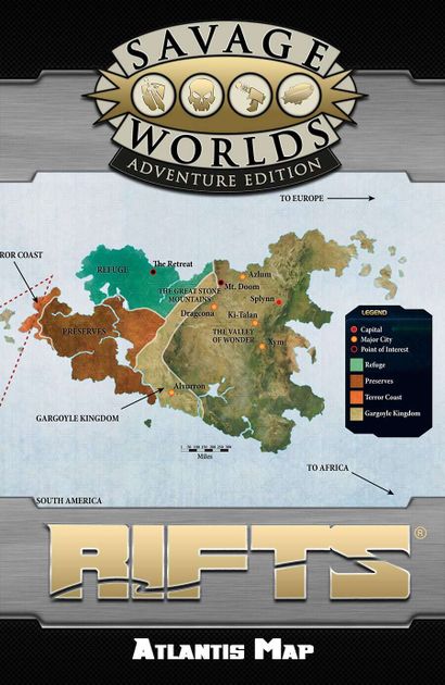 Rifts: Atlantis Map | RPG Item | RPGGeek