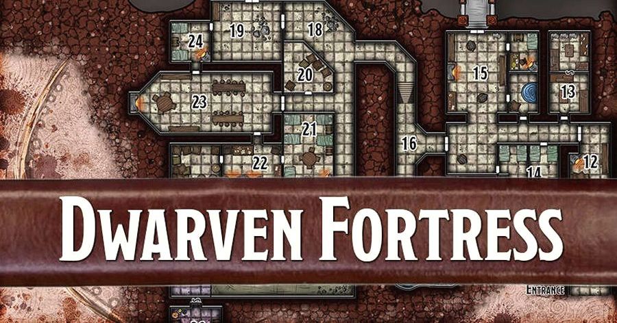 Dwarven Fortress Stock Battlemap | RPG Item | RPGGeek
