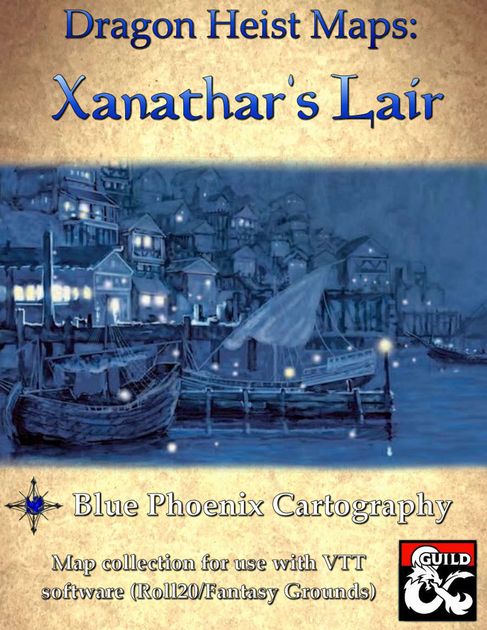 Dragon Heist Maps: Xanathar's Lair | RPG Item | RPGGeek