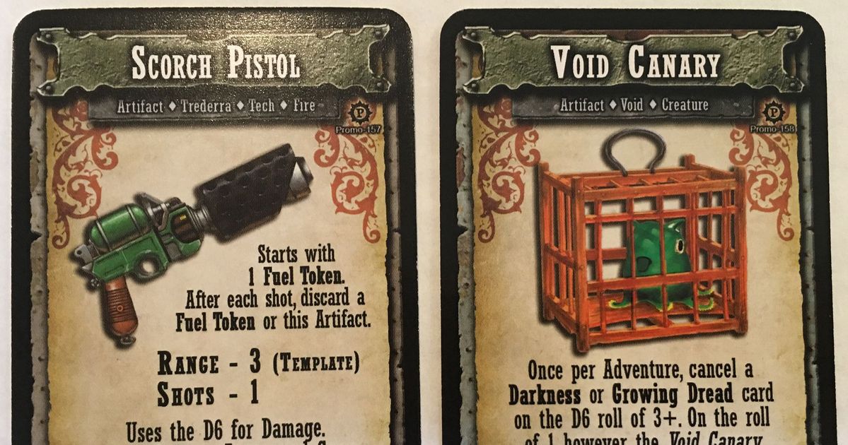Shadows of Brimstone: Trederra Promo Cards | Board Game | BoardGameGeek