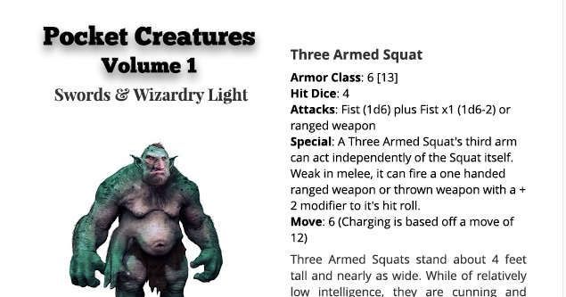 Pocket Creatures Volume 1 | RPG Item | RPGGeek