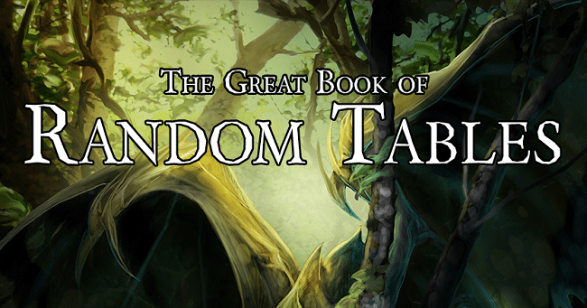 The Great Book of Random Tables | RPG Item | RPGGeek