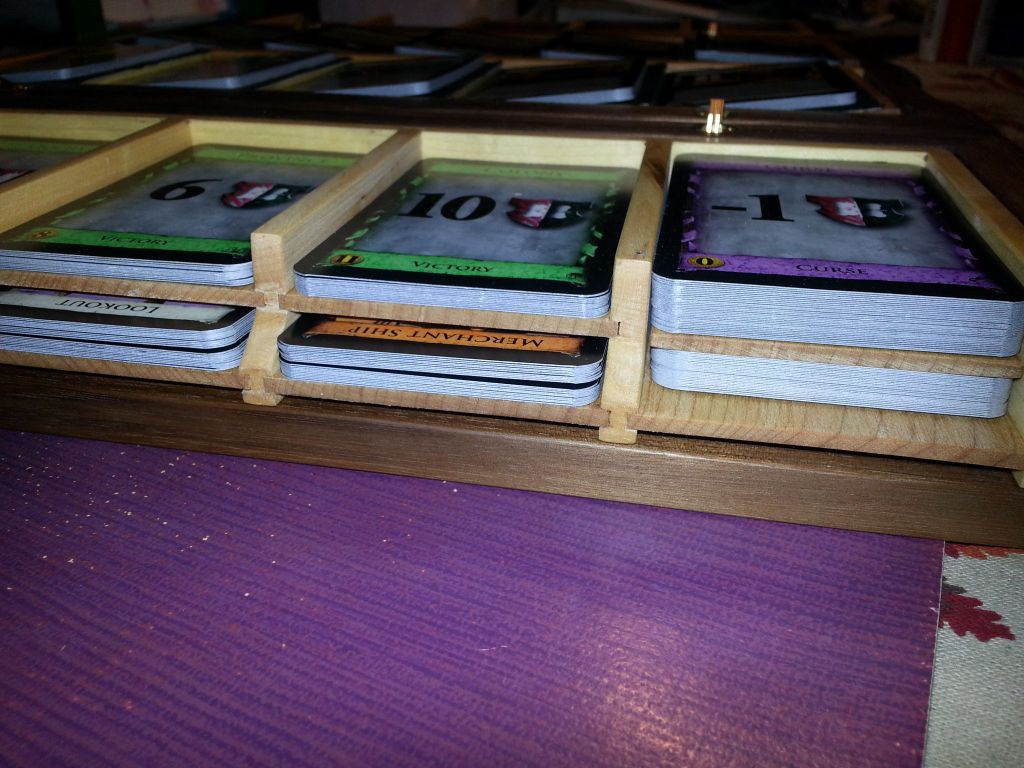 Custom Hardwood Playmat and Travel Box for Dominion | Dominion