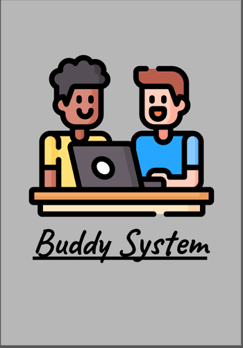 buddy system clipart