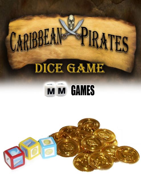 Box design for Caribbean Pirates Dice Game | Caribbean Pirates Dice Game