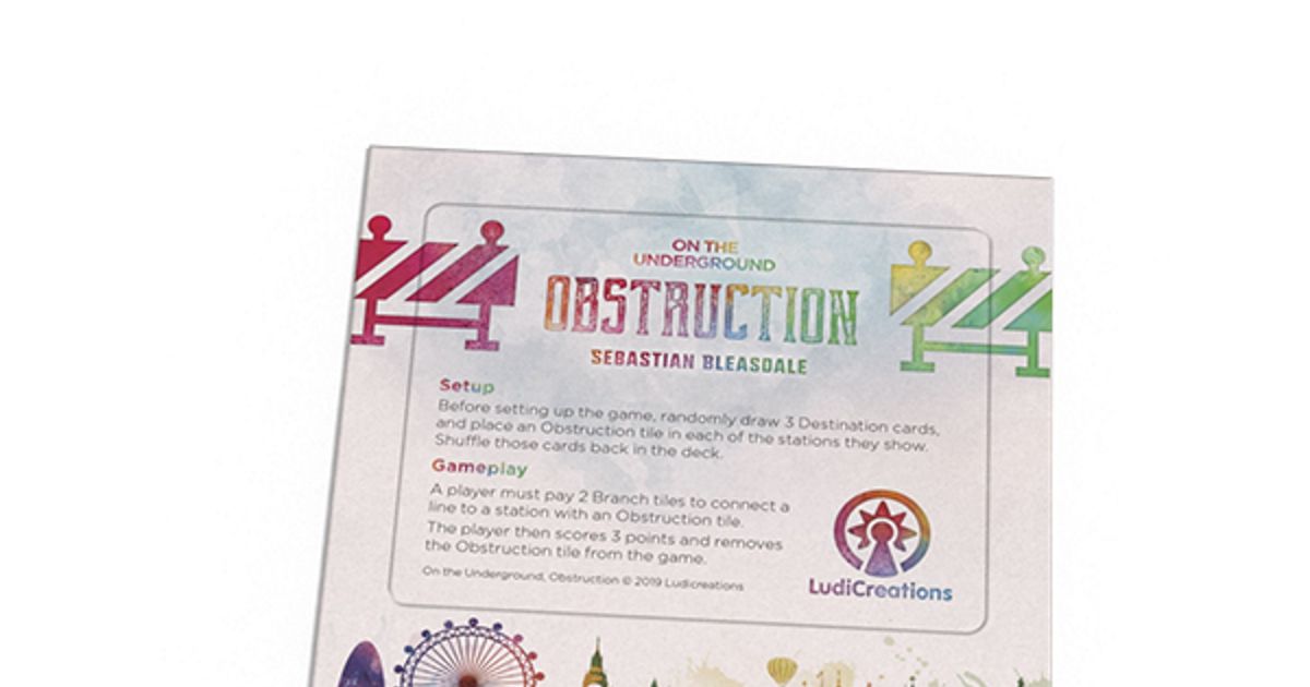 On The Underground: Obstruction | Board Game | BoardGameGeek