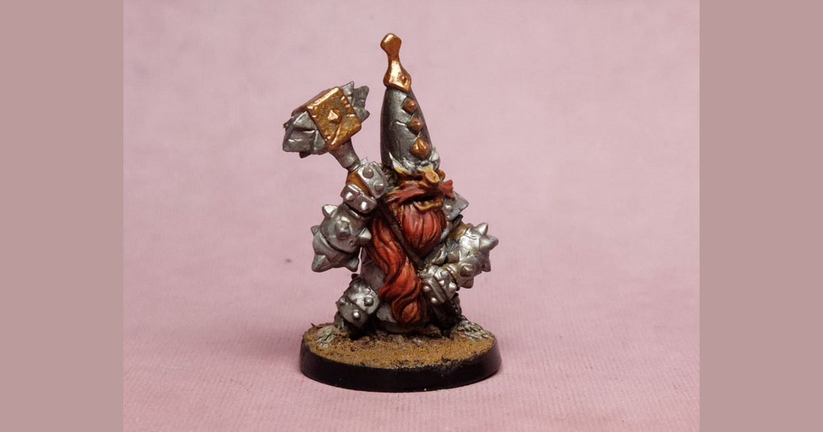 Massive Darkness: Dwarf Defender Boss | Painted Boardgame minis