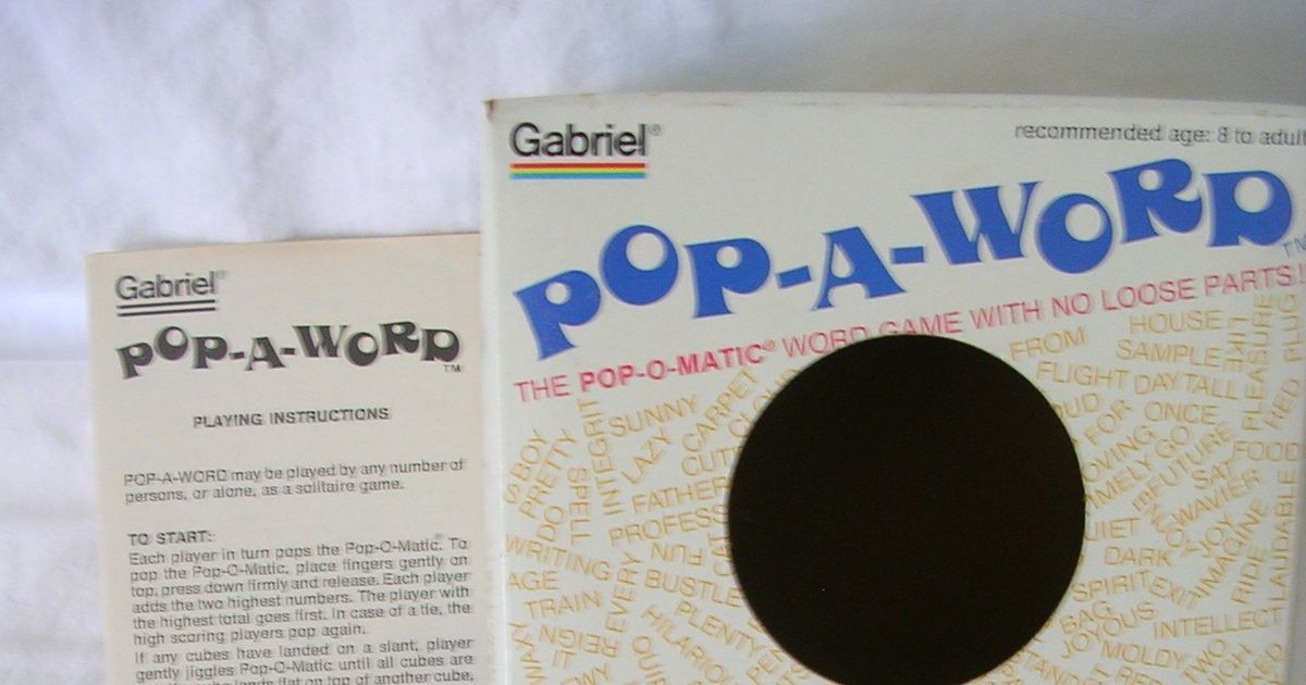 Pop-A-Word | Board Game | BoardGameGeek