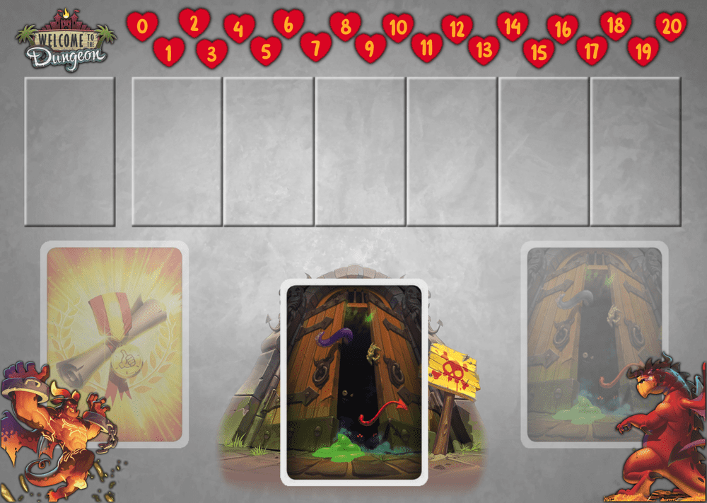 [WORLDWIDE] Board with HP Tracker | Welcome to the Dungeon