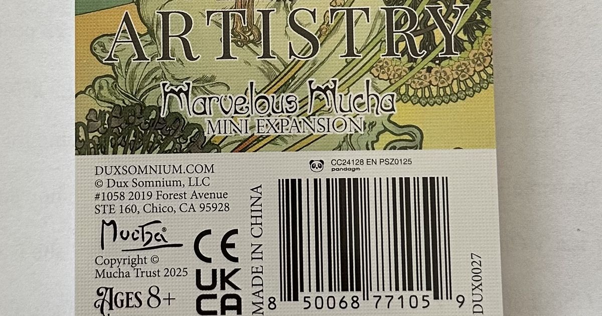 Artistry: Marvelous Mucha Mini Expansion | Board Game | BoardGameGeek
