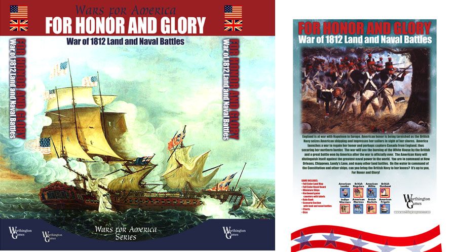 For Honor and Glory: War of 1812 Land and Naval Battles | Board Game ...