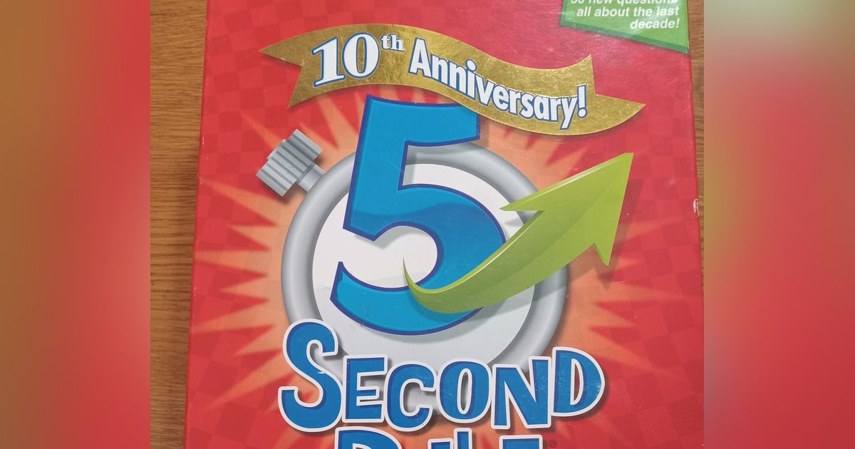 5 Second Rule: 10th Anniversary | Board Game | BoardGameGeek