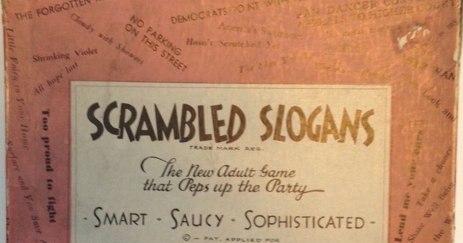 Scrambled Slogans | Board Game | BoardGameGeek