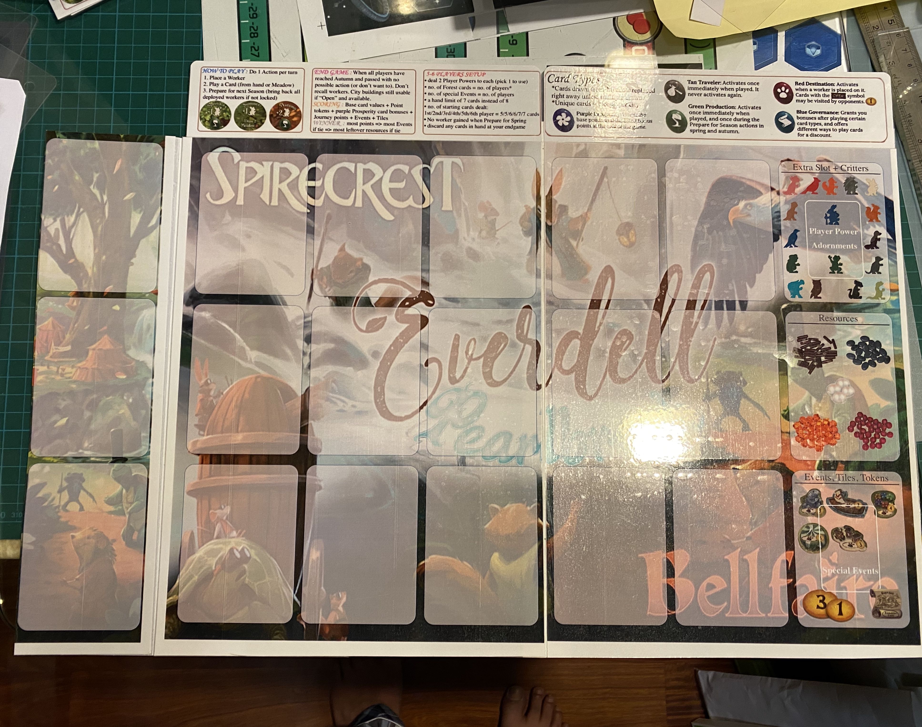 Everdell Playmat A4 and A3 size | Everdell