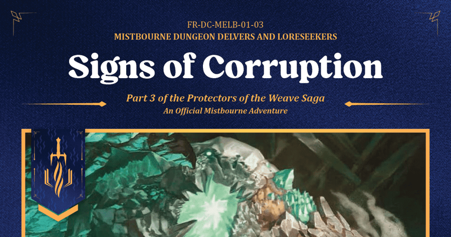 FR-DC-MELB-01-03: Signs of Corruption | RPG Item | RPGGeek