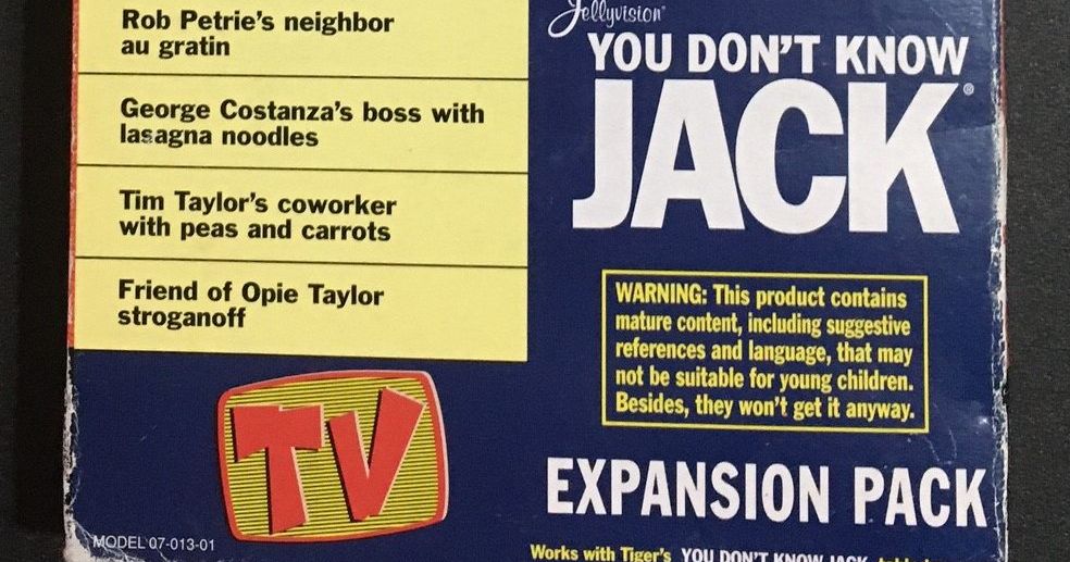 You Don't Know Jack: TV Expansion Pack | Board Game | BoardGameGeek